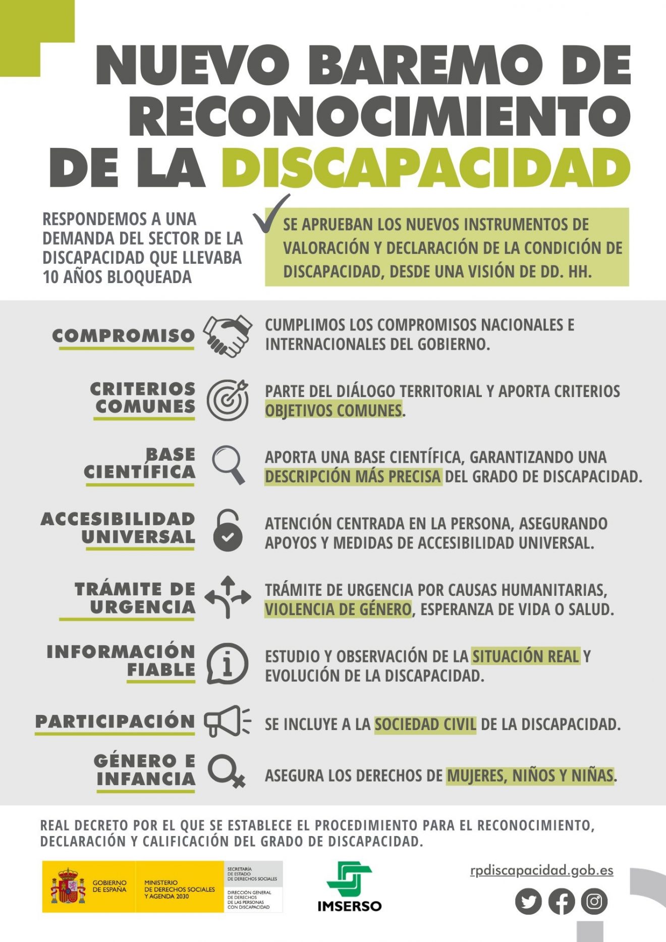 ¡Conoce el Real Decreto sobre el nuevo baremo de discapacidad!